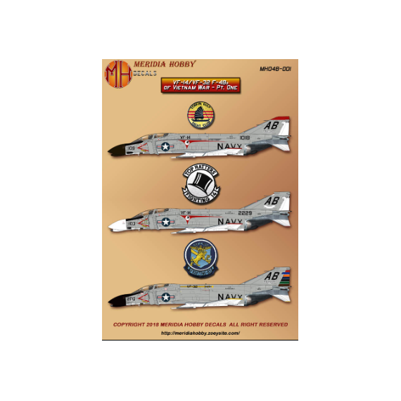 F-4B VF-14/VF-32 Phantoms of Vietnam war part 1