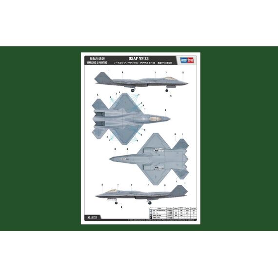 YF-23 Prototype HobbyBoss 81722 1:48