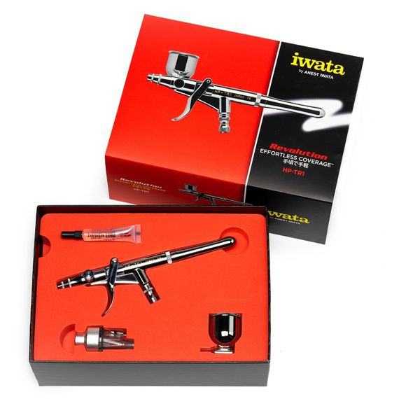 Iwata Revolution HP-TR1 side feed dual action trigger airbrush IWATA R5000