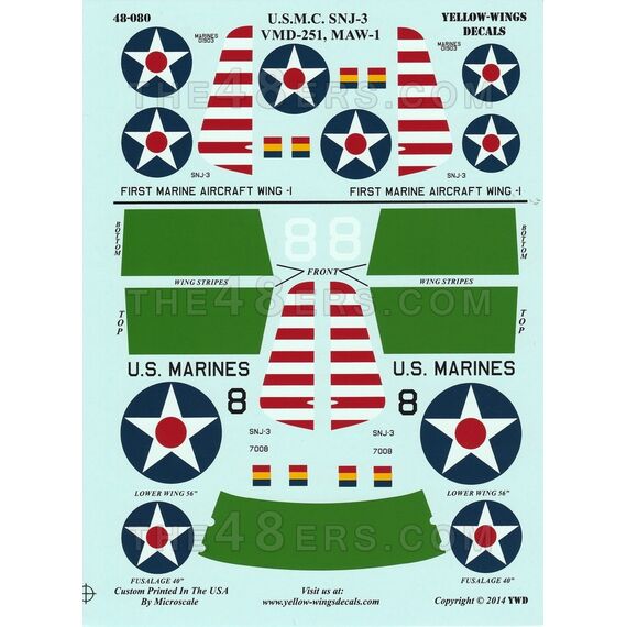 USMC SNJ-3 1942 VMO-251 MAW-1