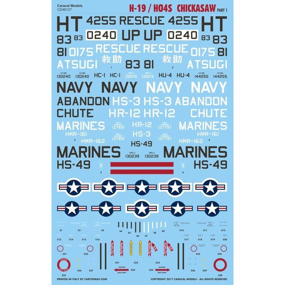 H-19 / HO4S Part 1 Caracal Models CD48127 1:48