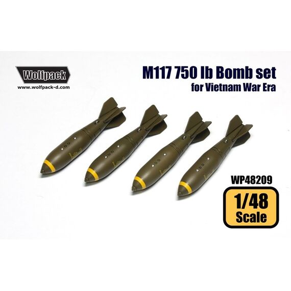 M117 750 lb Bomb set (4 pieces)