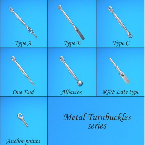 Turnbuckles (anchor-point/eyelets)