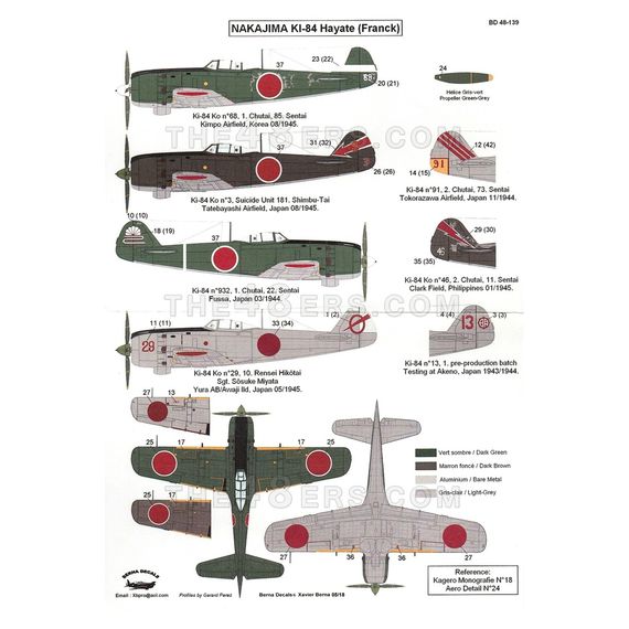 Ki-84 Hayate 1944-45