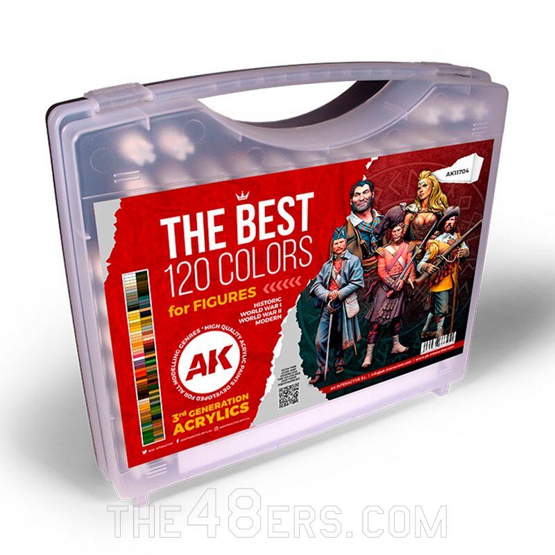 The Best 120 Colors for Figures AK Interactive AK11704