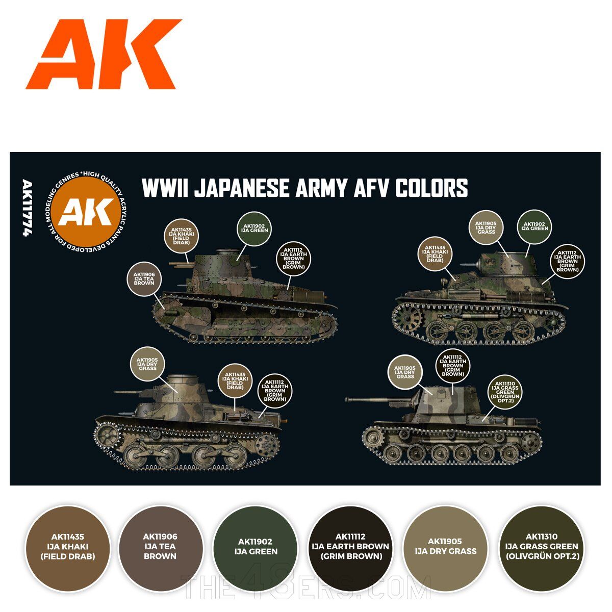 WWII Japanese Army Afv Colors AK Interactive AK11774