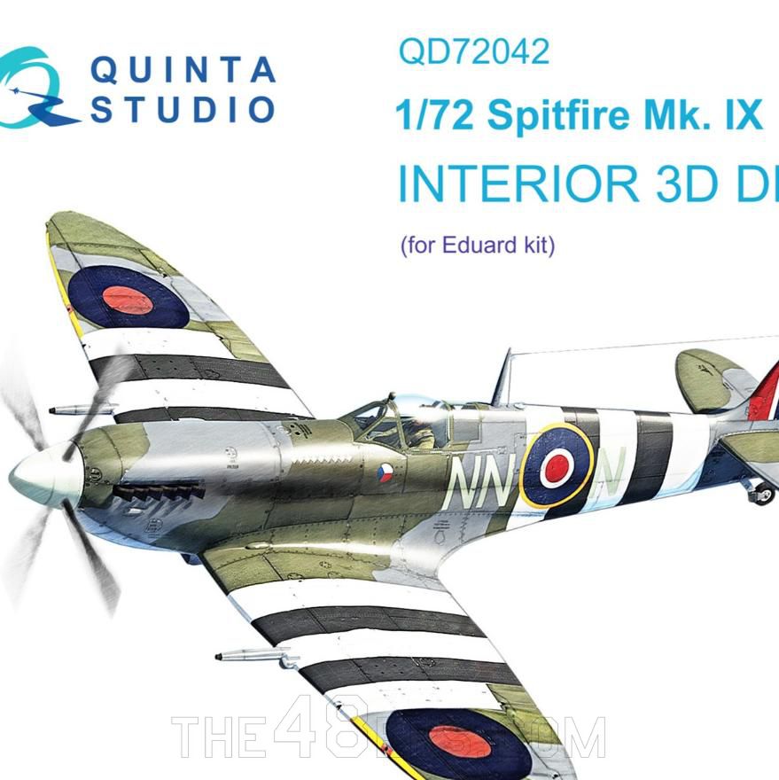 Spitfire Mk. IX cockpit 3D decal Quinta Studio QD72042 1:72