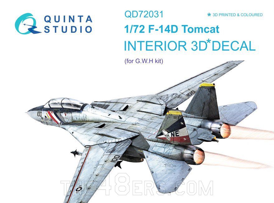 F-14D cockpit 3D decal Quinta Studio QD72031 1:72