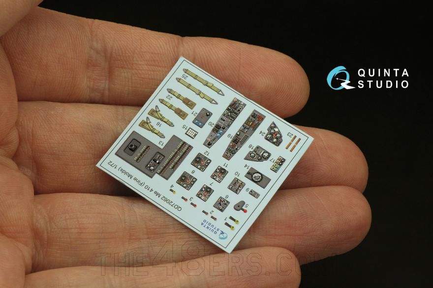 Me-410 cockpit 3D decal Quinta Studio QD72062 1:72