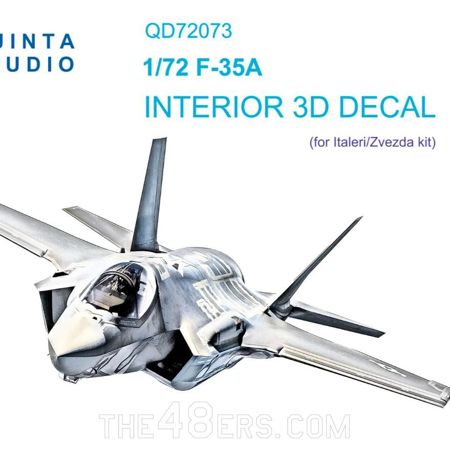 F-35A cockpit 3D decal Quinta Studio QD72073 1:72