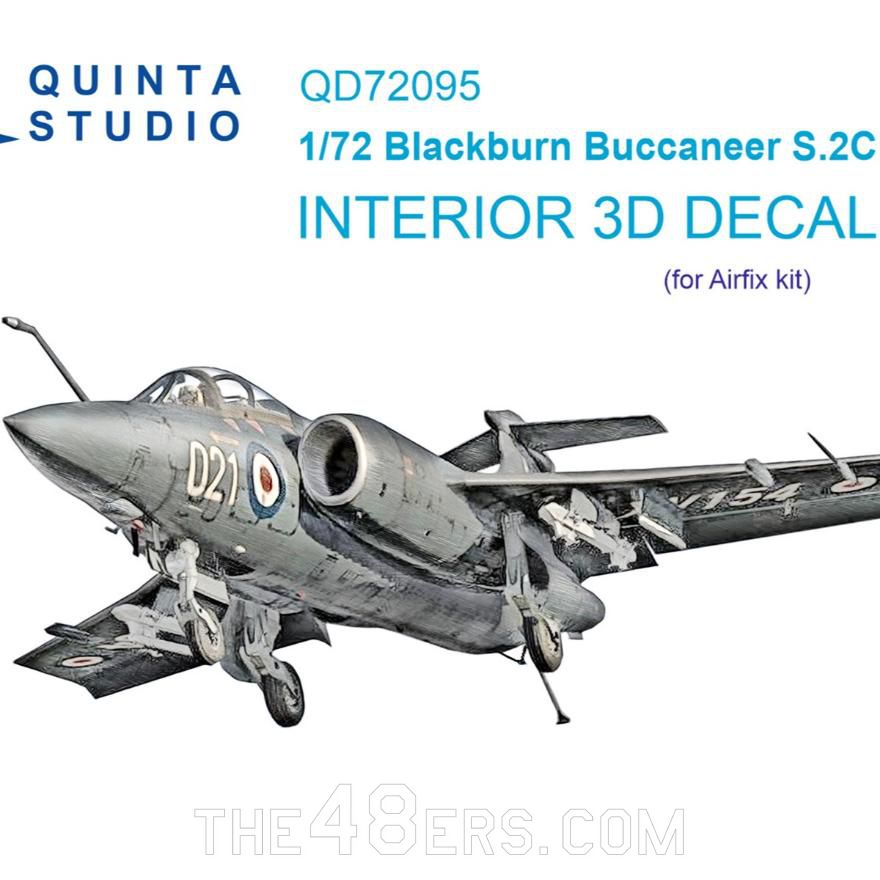 Buccaneer S.2C cockpit 3D decal Quinta Studio QD72095 1:72