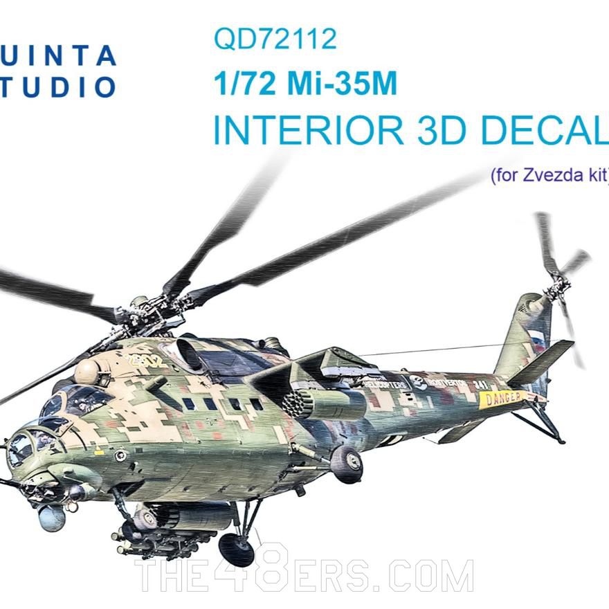 Mi-35M cockpit 3D decal Quinta Studio QD72112 1:72