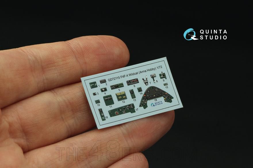 F4F-4 cockpit 3D decal Quinta Studio QD72115 1:72