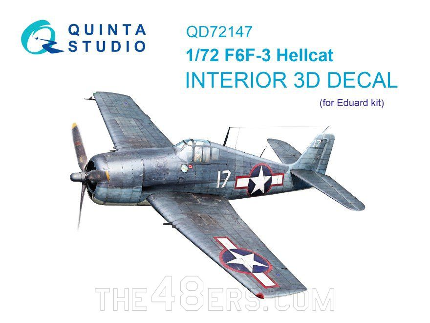 F6F-3 cockpit 3D decal Quinta Studio QD72147 1:72