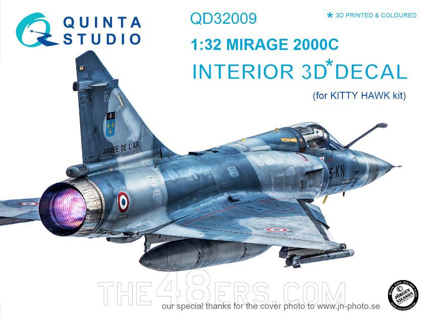 Mirage 2000C cockpit 3D decal Quinta Studio QD32009 1:32