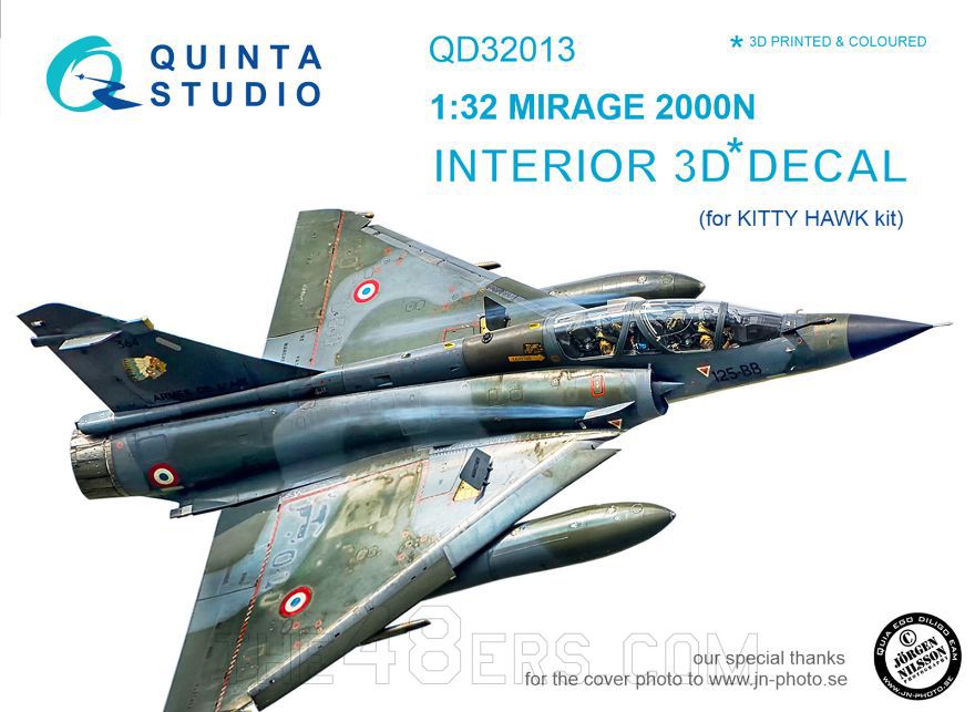 Mirage 2000N cockpit 3D decal Quinta Studio QD32013 1:32