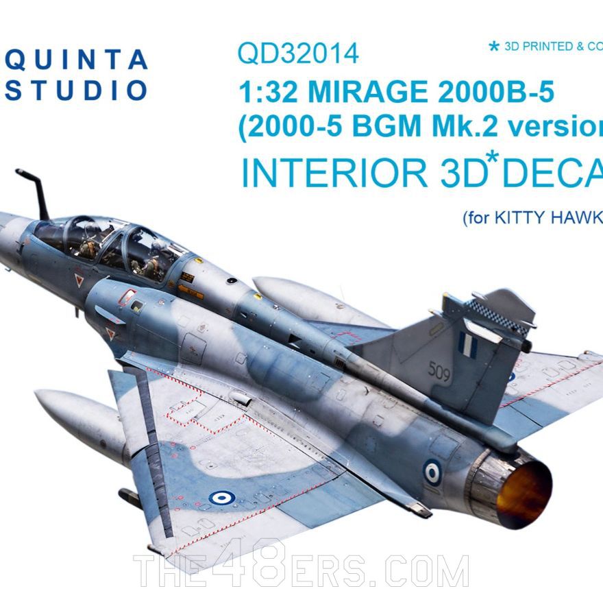 Mirage 2000B-5 cockpit 3D decal Quinta Studio QD32014 1:32