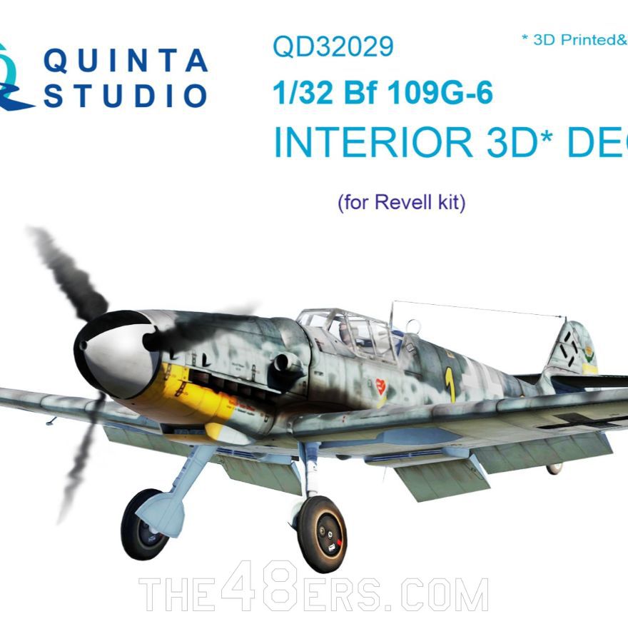 Bf 109G-6 cockpit 3D decal Quinta Studio QD32029 1:32