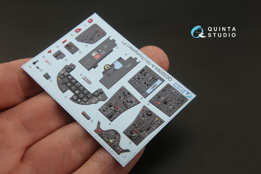 A-1H cockpit 3D decal Quinta Studio QD32064 1:32