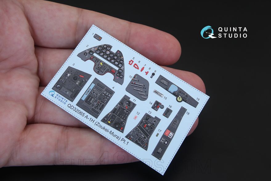 A-1H cockpit 3D decal Quinta Studio QD32065 1:32