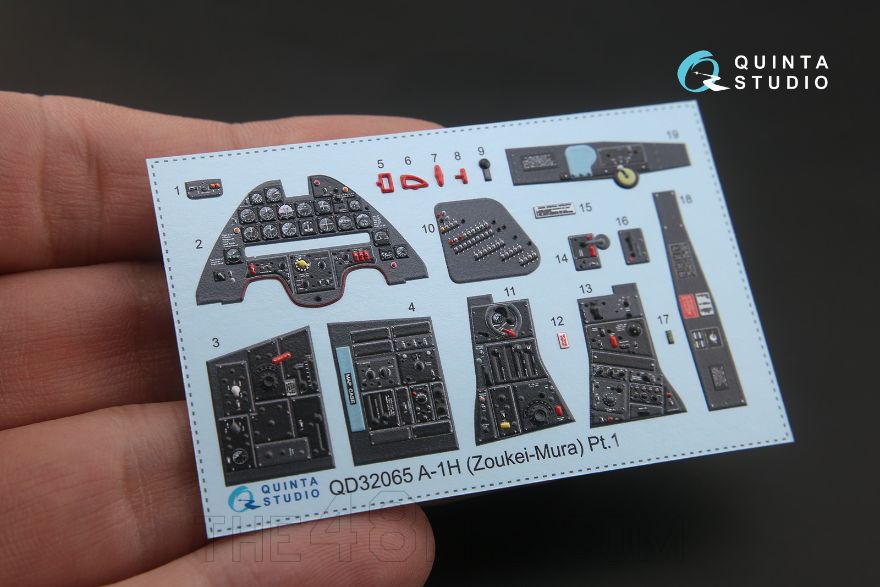 A-1H cockpit 3D decal Quinta Studio QD32065 1:32