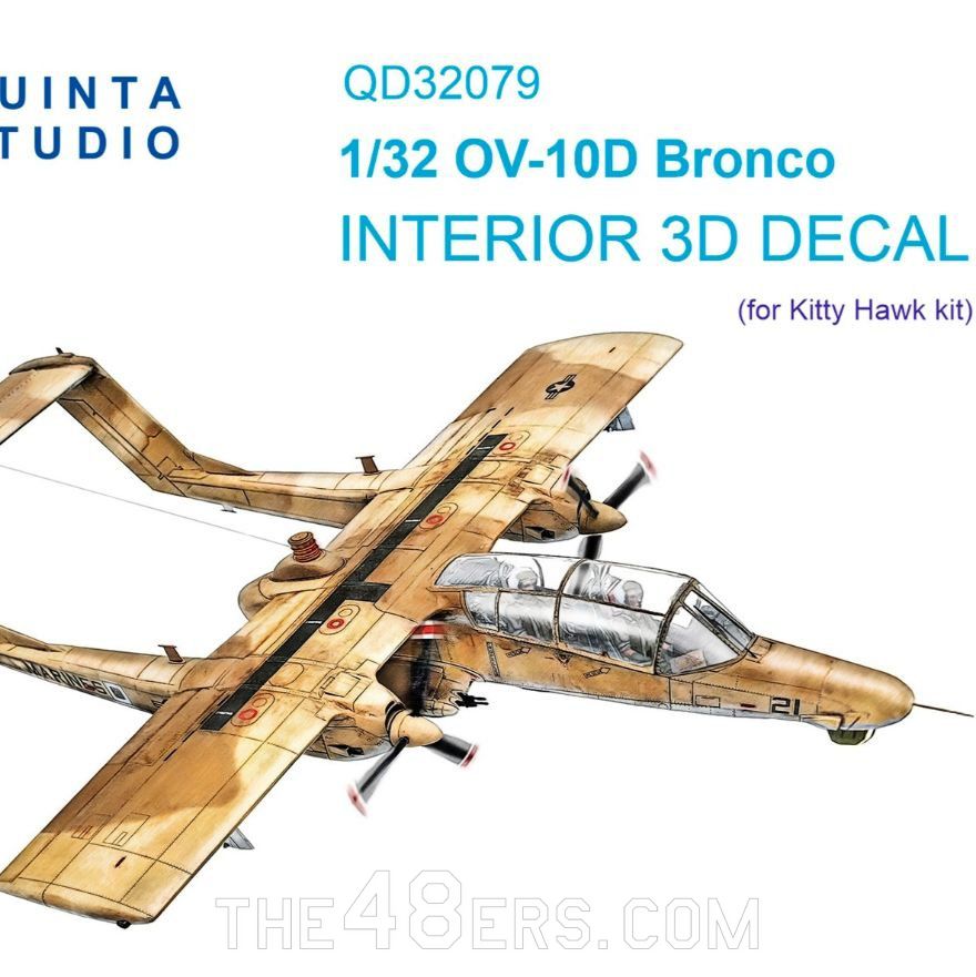 OV-10D Bronco cockpit 3D decal Quinta Studio QD32079 1:32