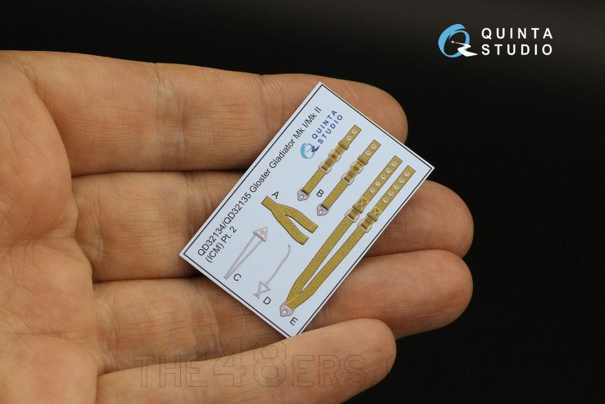 Gladiator Mk.II cockpit 3D decal Quinta Studio QD32135 1:32