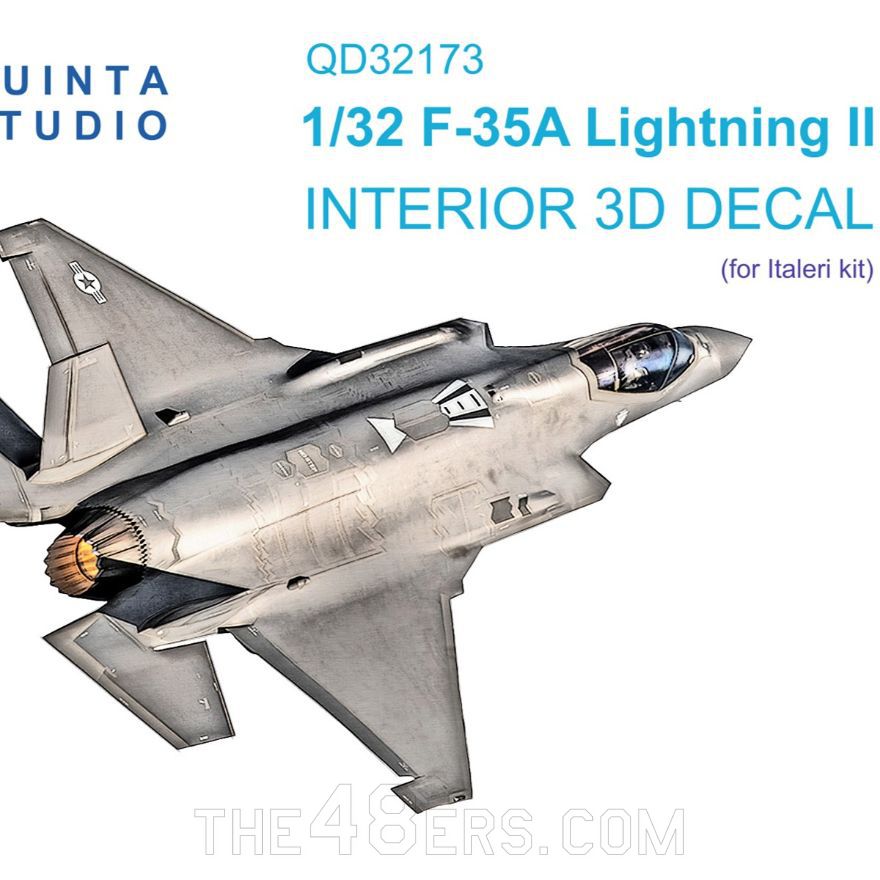 F-35A cockpit 3D decal Quinta Studio QD32173 1:32
