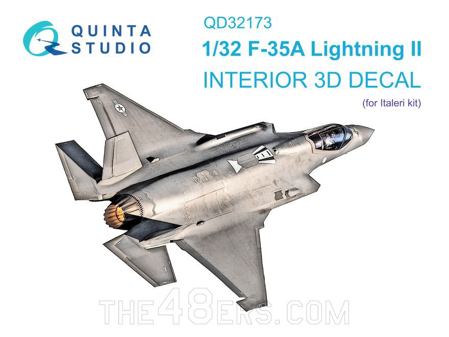 F-35A cockpit 3D decal Quinta Studio QD32173 1:32