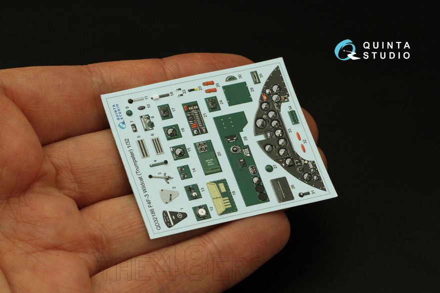 F4F-3 cockpit 3D decal Quinta Studio QD32186 1:32