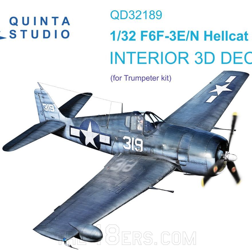 F6F-3E/N cockpit 3D decal Quinta Studio QD32189 1:32