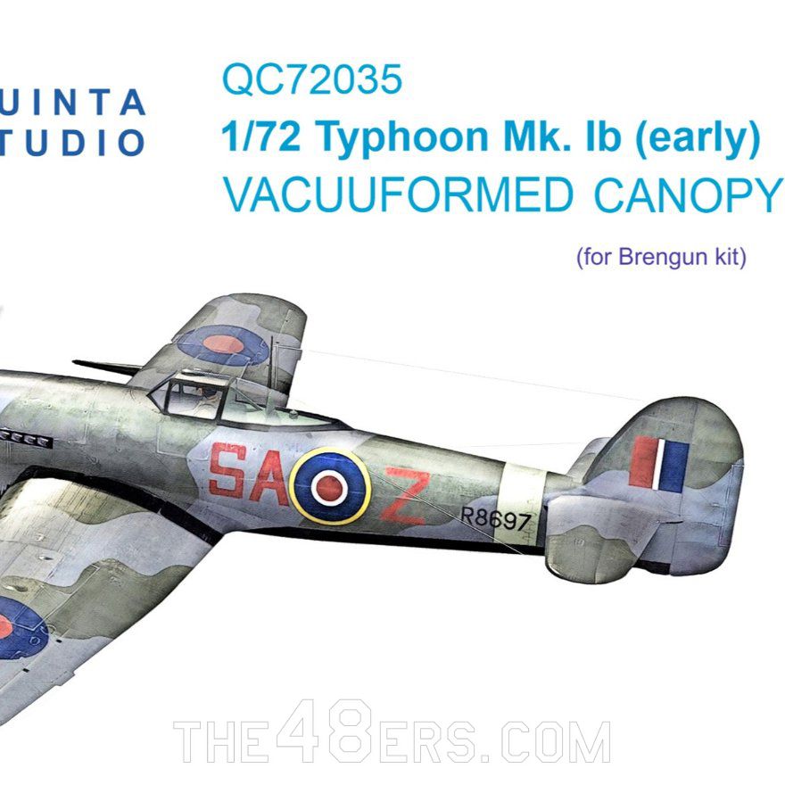 Typhoon Mk.Ib Early clear canopy Quinta Studio QC72035 1:72