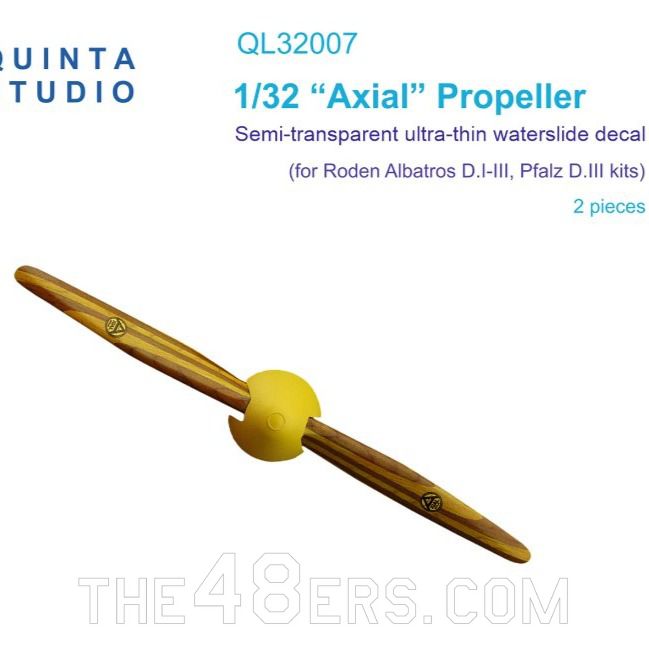 Axial propeller decal Quinta Studio QL32007 1:32