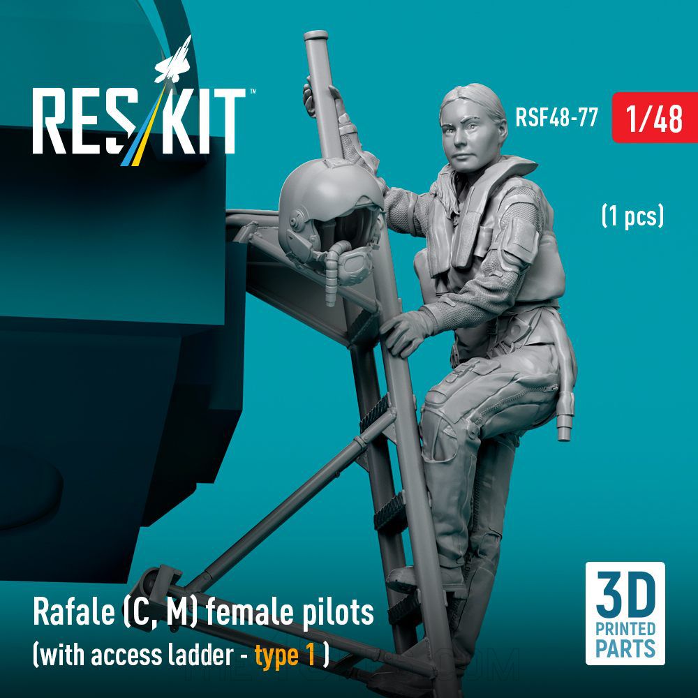 Rafale (C, M) female pilot (with access ladder - type 1) (1 pcs) (3D ...
