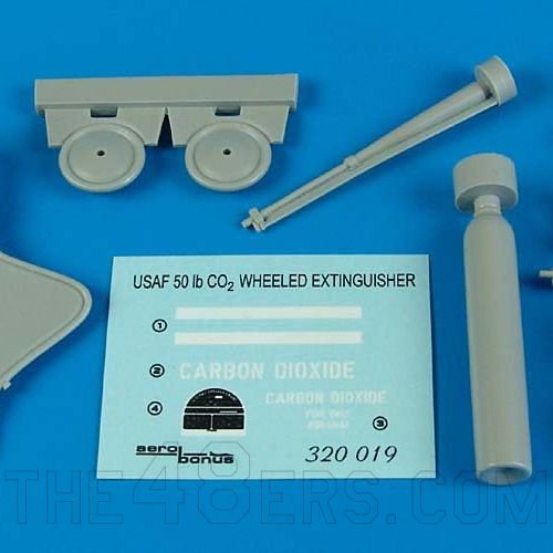 USAF Flightline CO2 extinguisher, wheeled Aerobonus 320019 1:32