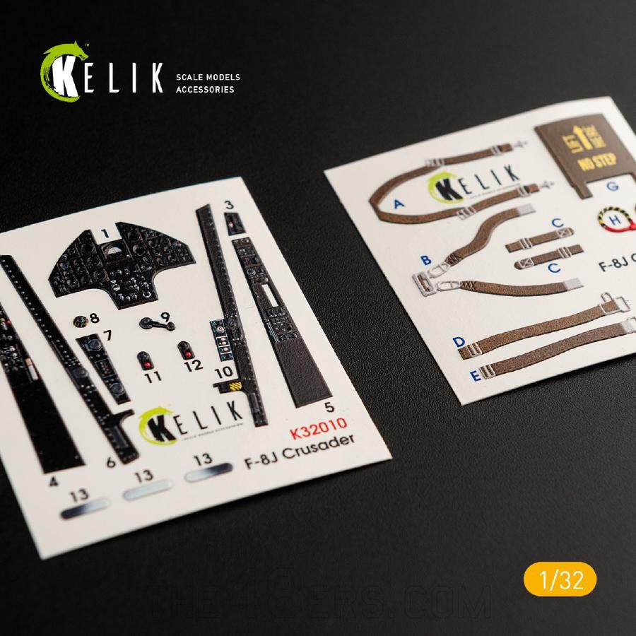 F-8J interior 3D Decal Kelik K32010 1:32
