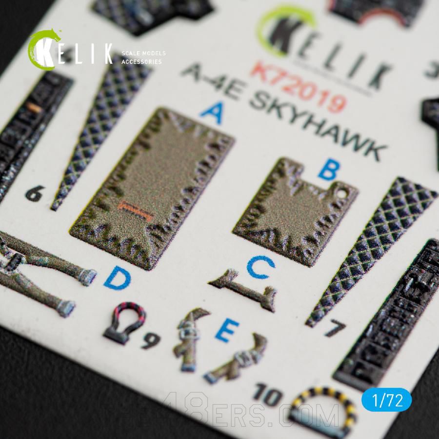 A-4E interior 3D decals Kelik K72019 1:72 (Fujimi/ Hobby 2000)