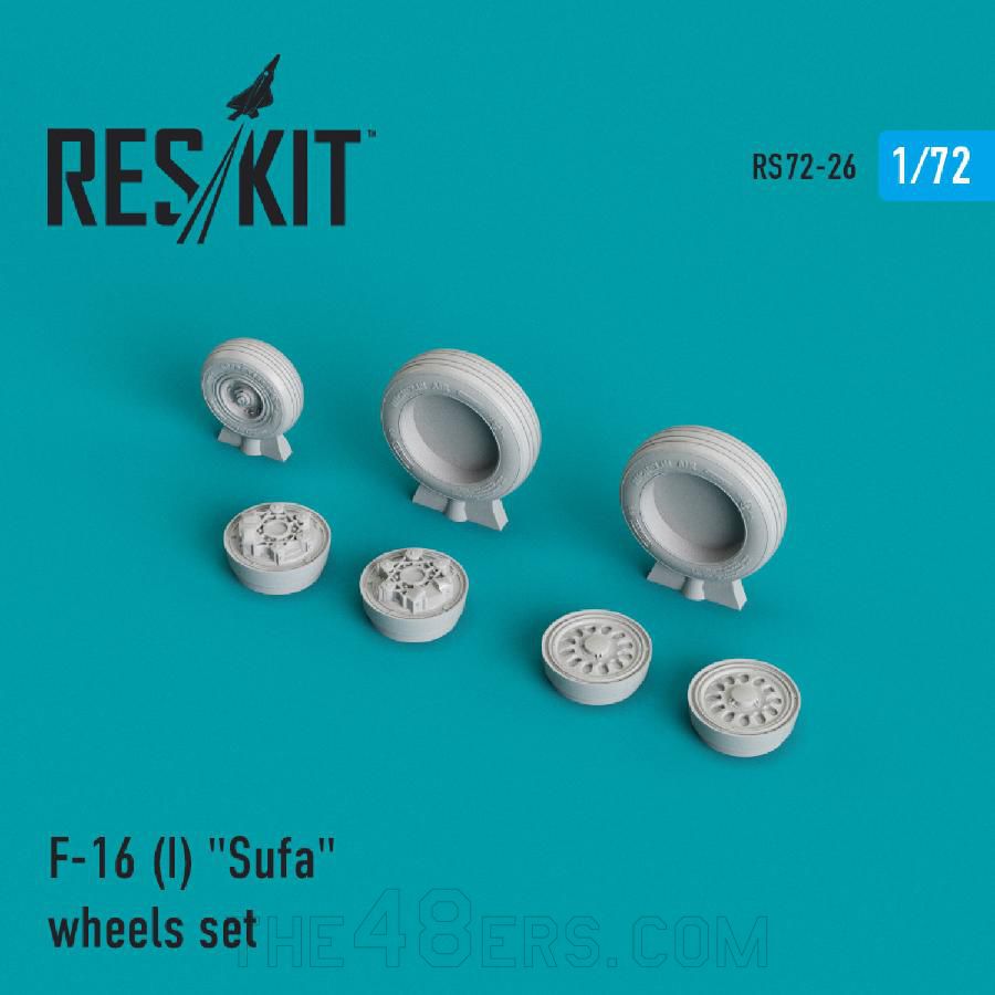 F-16I wheels set ResKit RS72-0026 1:72