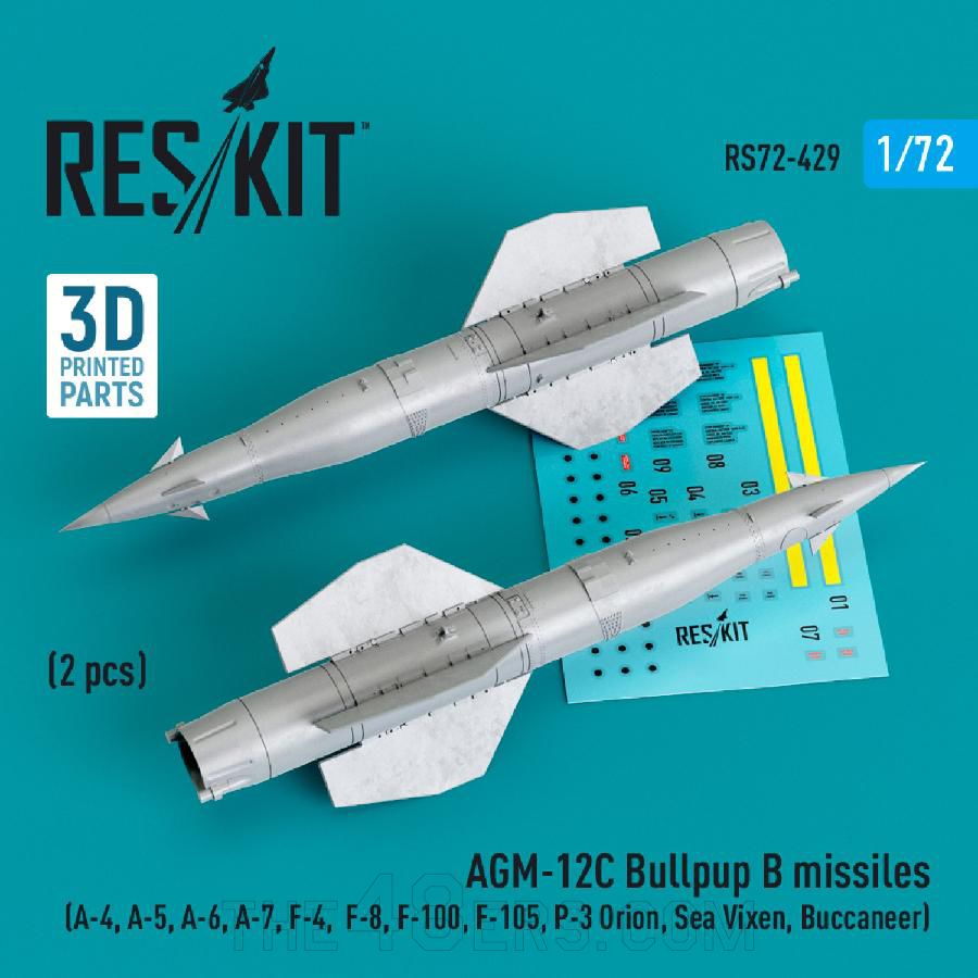 AGM-12C Bullpup B missiles ResKit RS72-0429 1:72