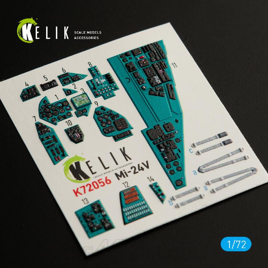 Mi-24V interior 3D decals Kelik K72056 1:72 (HobbyBoss)