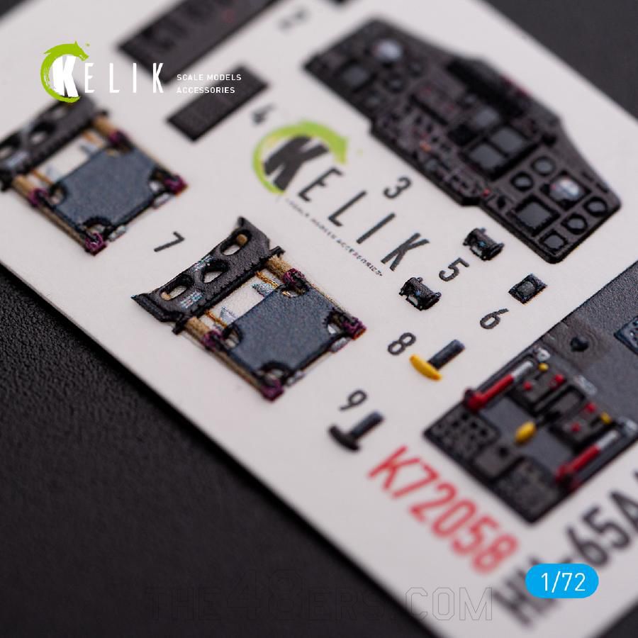 HH-65AB interior 3D decals Kelik K72058 1:72 (Dream Model)