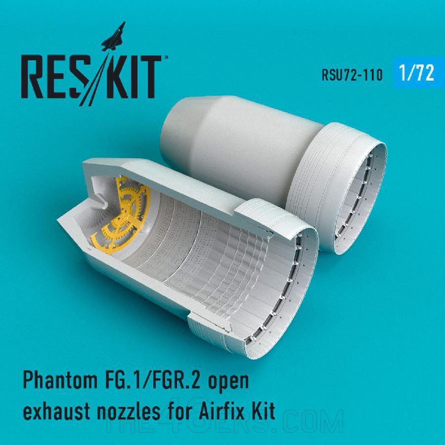 Phantom (FG.1, FGR.2) open exhaust nozzles ResKit RSU72-0110 1:72