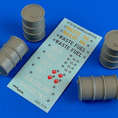 US 55 gallon barrels (vertical position) Aerobonus 320074 1:32