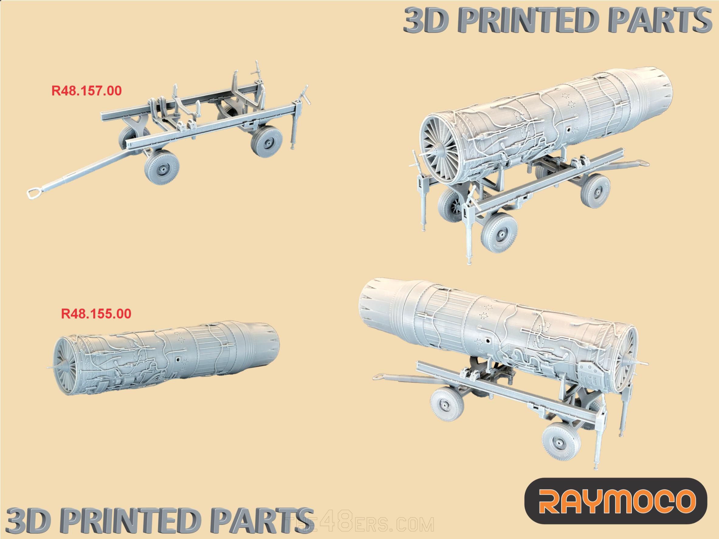 F-16 Turbo jet engine F100-PW-229 with trailer