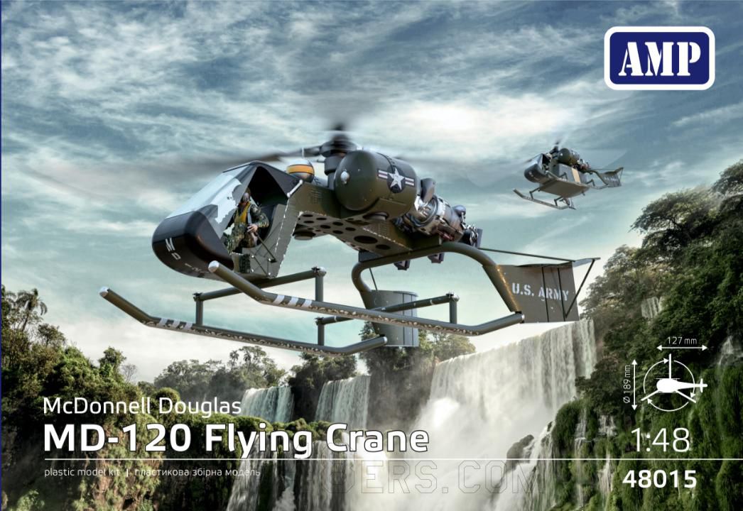 McDonnell Model 120 Flying Crane AMP Models 48015 1:48