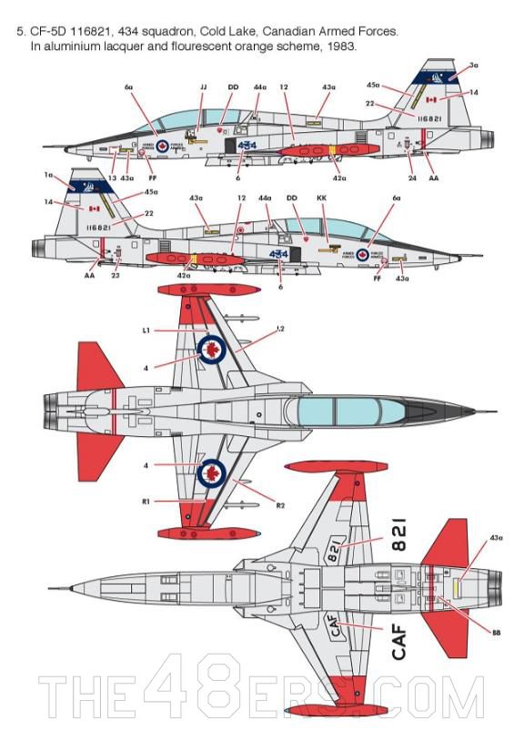 CF-5B Freedom Fighter II Kinetic K48123 1:48