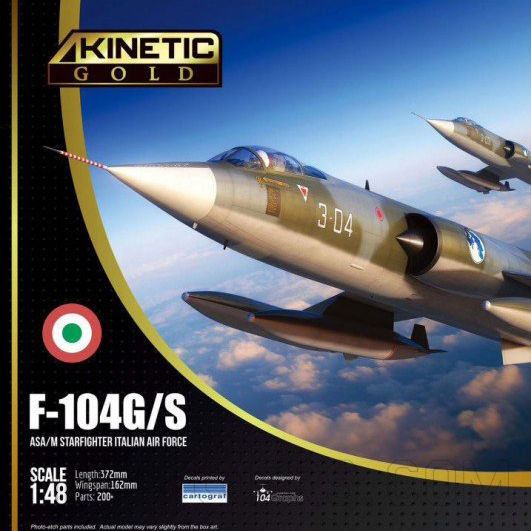 F-104G/S ASA/M Starfighter Italian Air Force Kinetic K48093 1:48