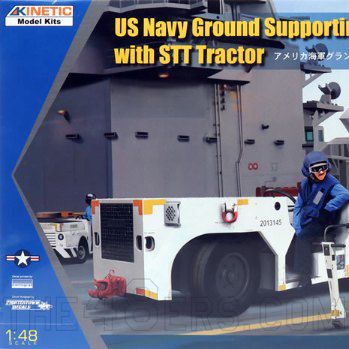 US Navy Ground Supporting Equipment Set w/ STT Tractor Kinetic K48115 1:48