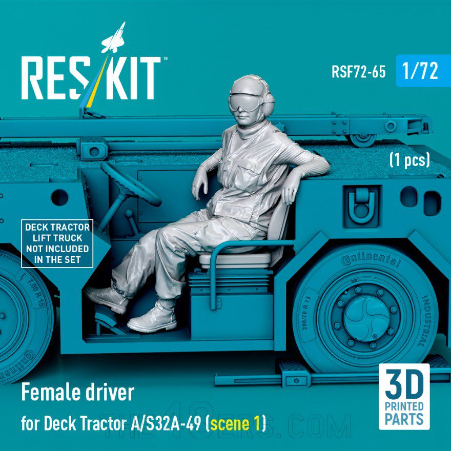 Female driver for deck tractor A/S32A-49 scene-1 ResKit RSF72-0065 1:72