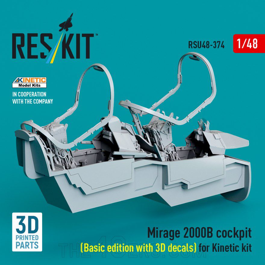 Mirage 2000B cockpit (basic edition) ResKit RSU48-0374 1:48